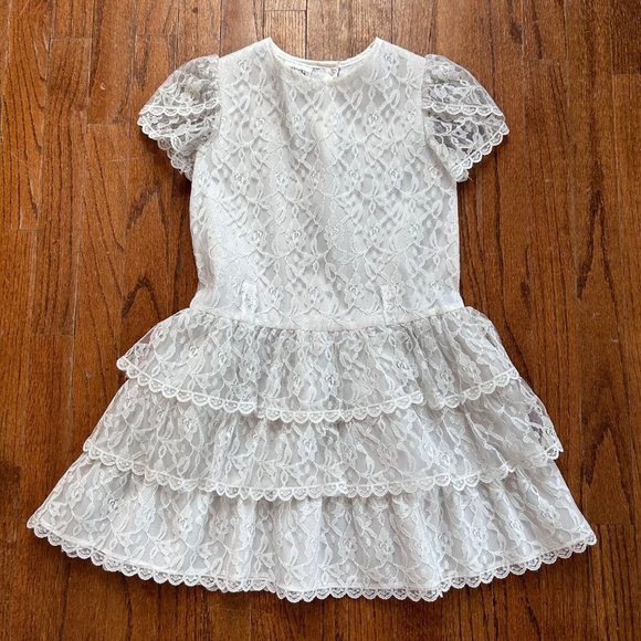Vintage | Dresses | Vintage Robyn Sue Girls Dress Size 7 White Tule ...